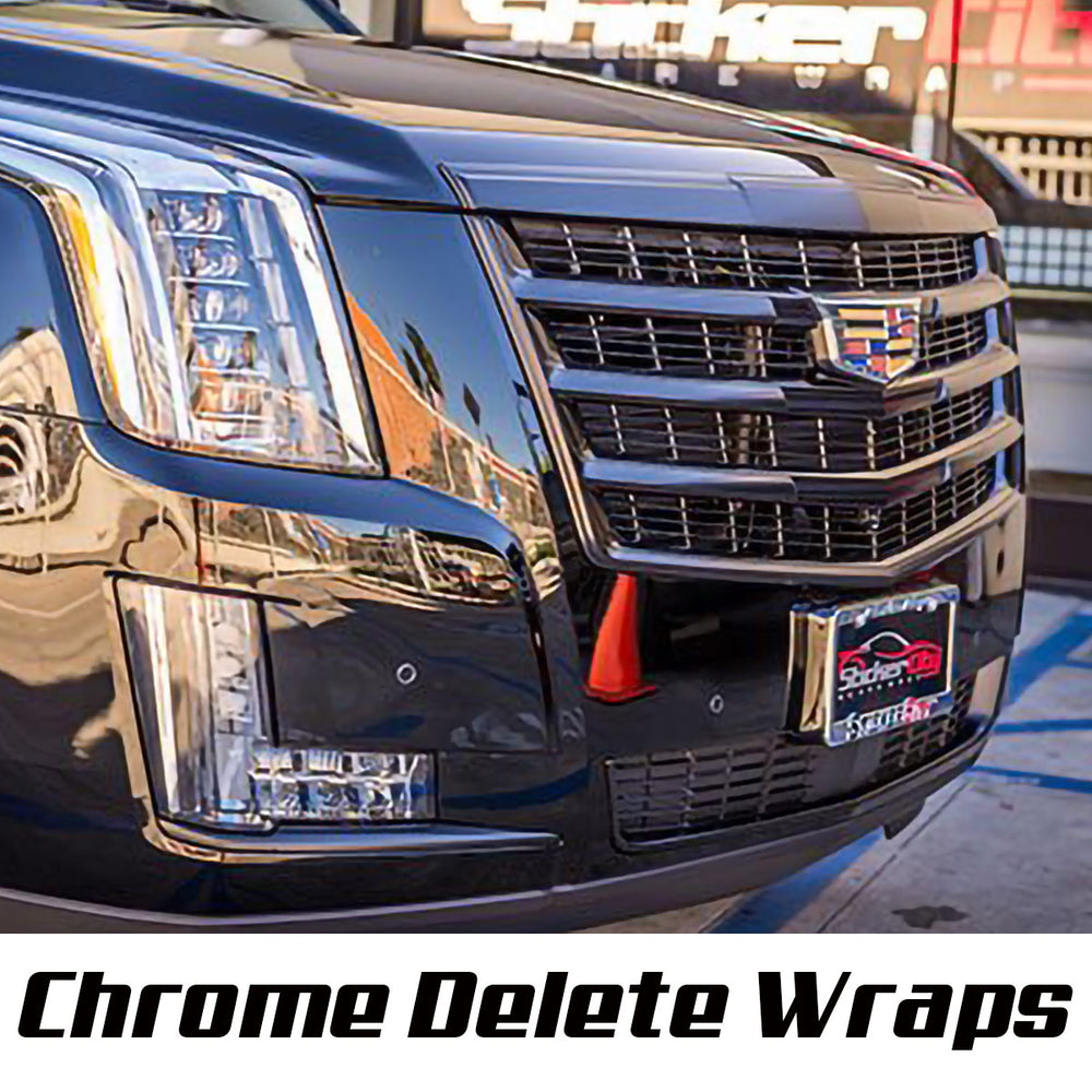 Car Trim Chrome Delete Black Out Vinyl Wrapping & Painting Services in