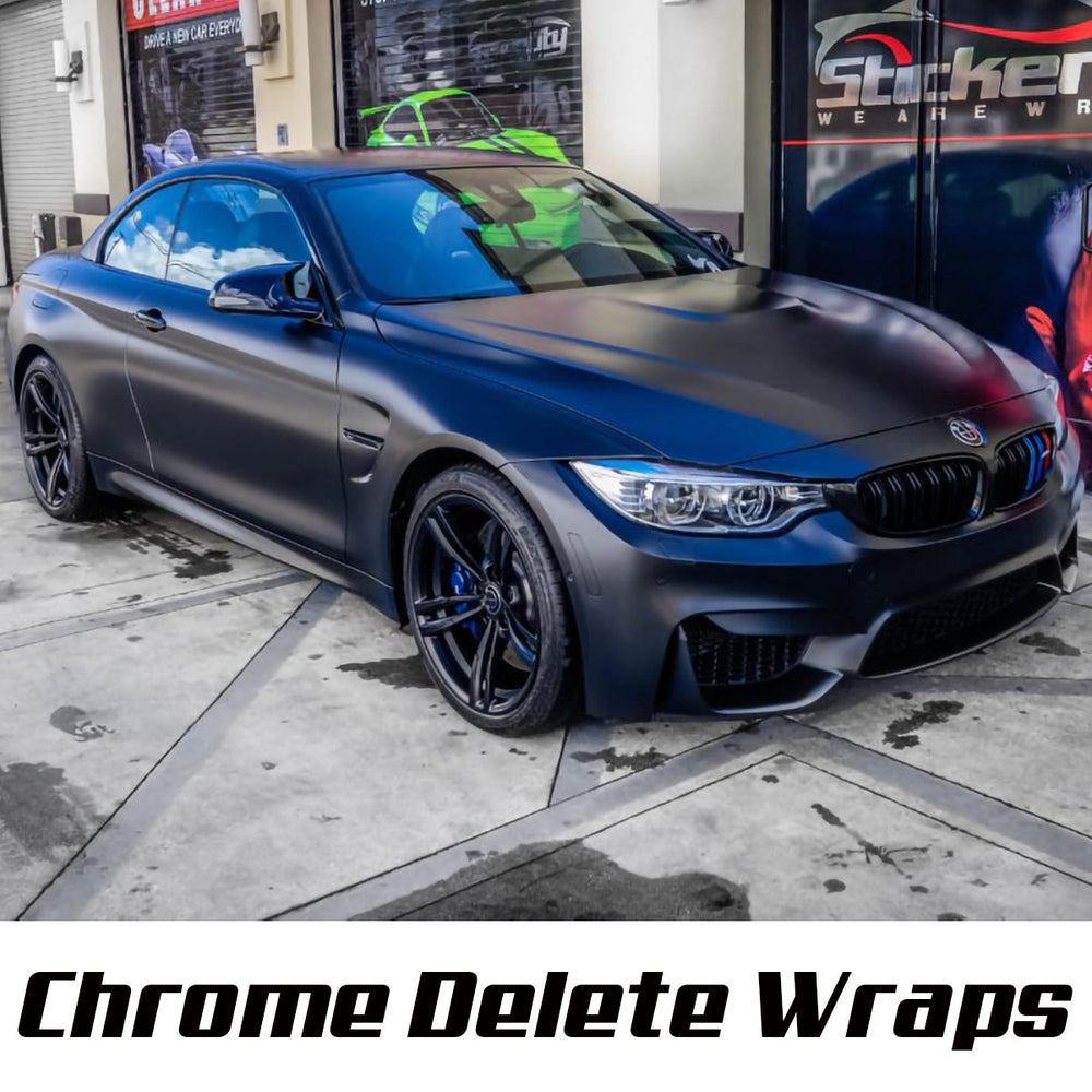 Car Trim Chrome Delete Black Out Vinyl Wrapping & Painting Services in