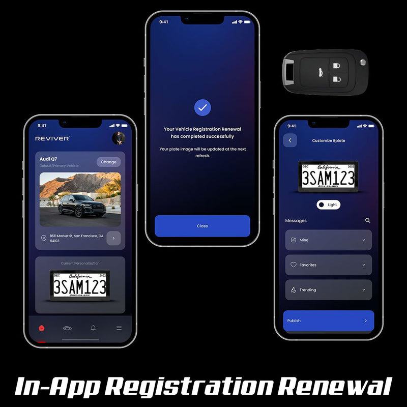 Reviver RPlate Digital License Plate with Expert Installation in Los A